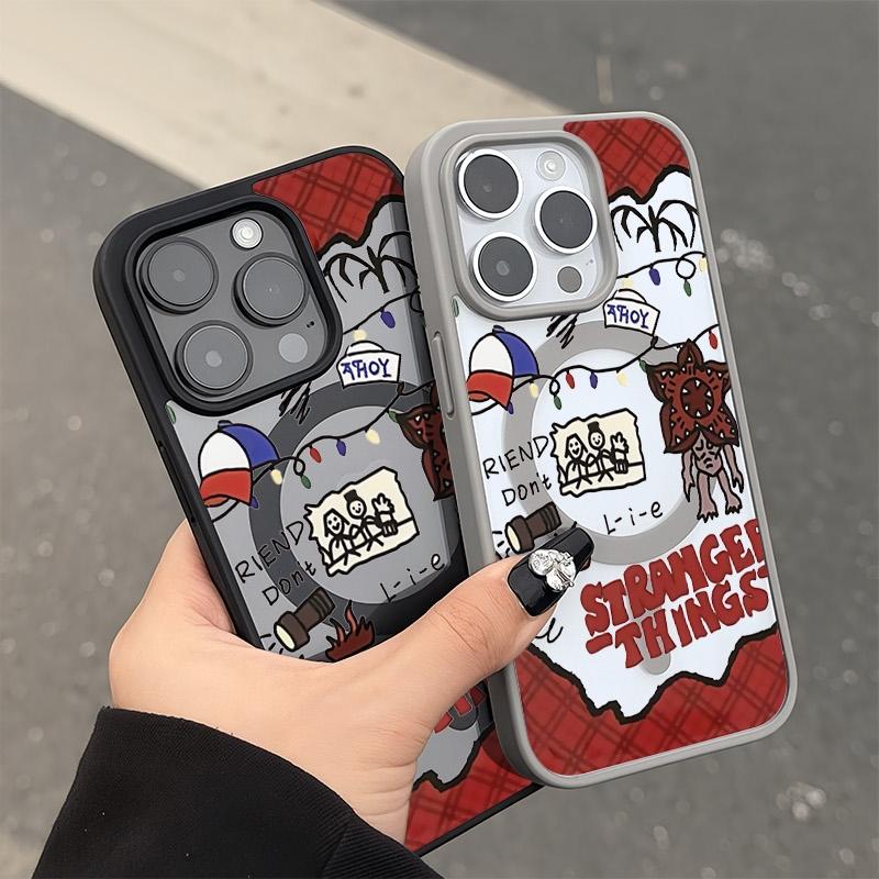 JIACC Stranger Things Pattern Magsafe Shockproof Phone Case for iPhone ...