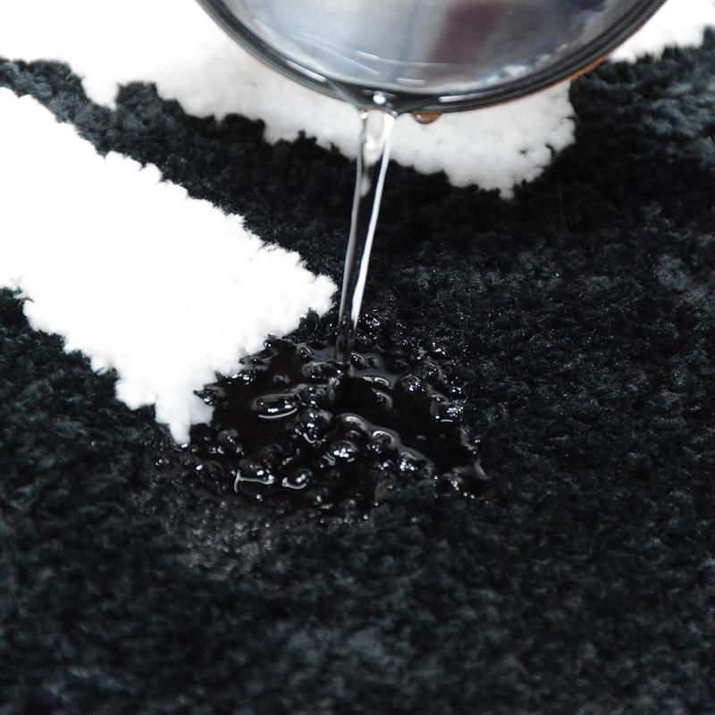 Bathroom Mat Super Soft Absorbent Microfiber Bath Rug with Fun GET ...