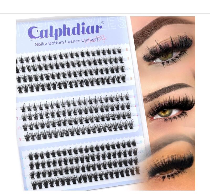 Spiky Bottom Lashes Individual Thick Volume Bottom Lash Clusters Manga ...