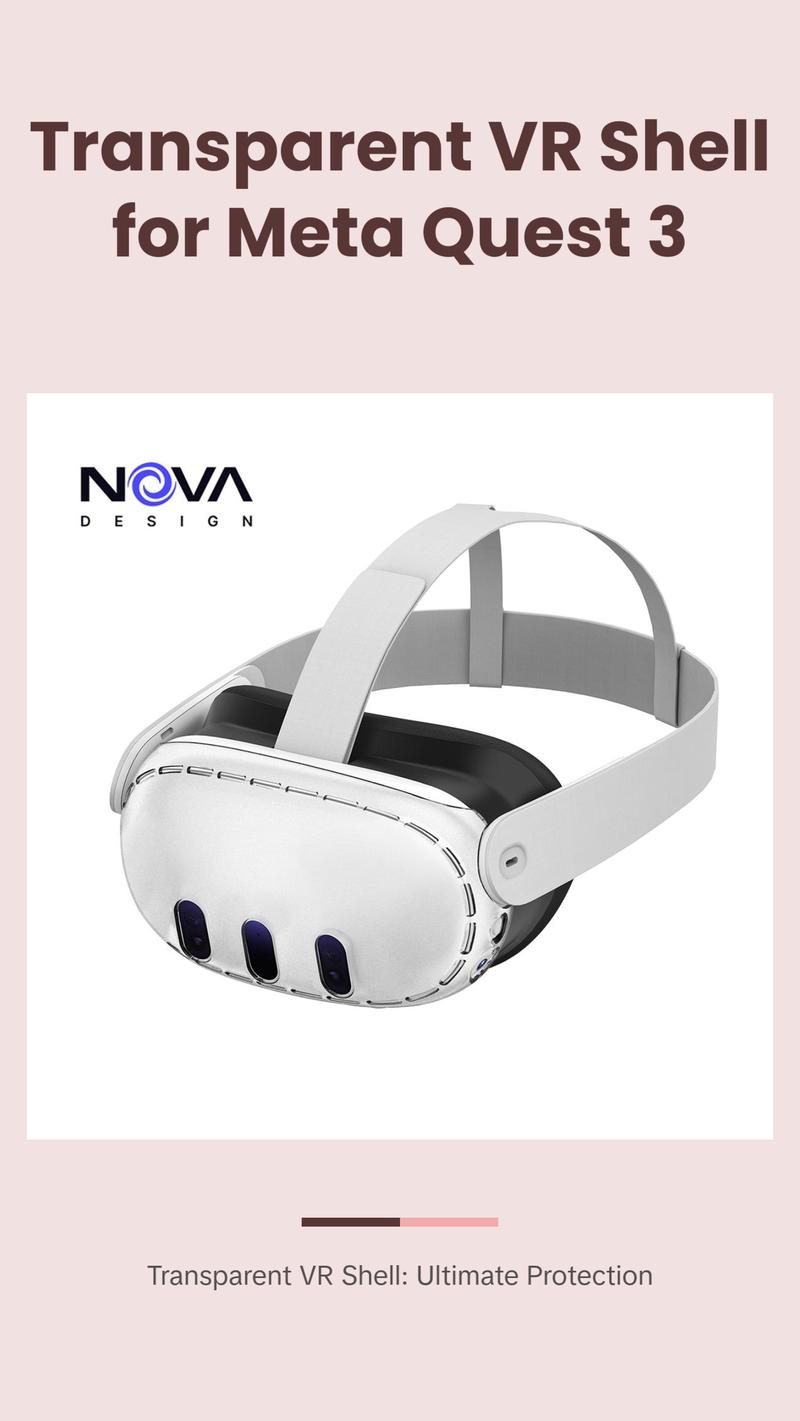 Nova Design Transparent VR Shell Protective Cover for Meta Quest 3 ...
