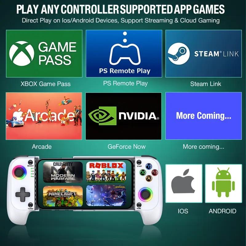 Mobile Gaming Controller for Iphone/Android(100-175mm), Wireless Gaming ...