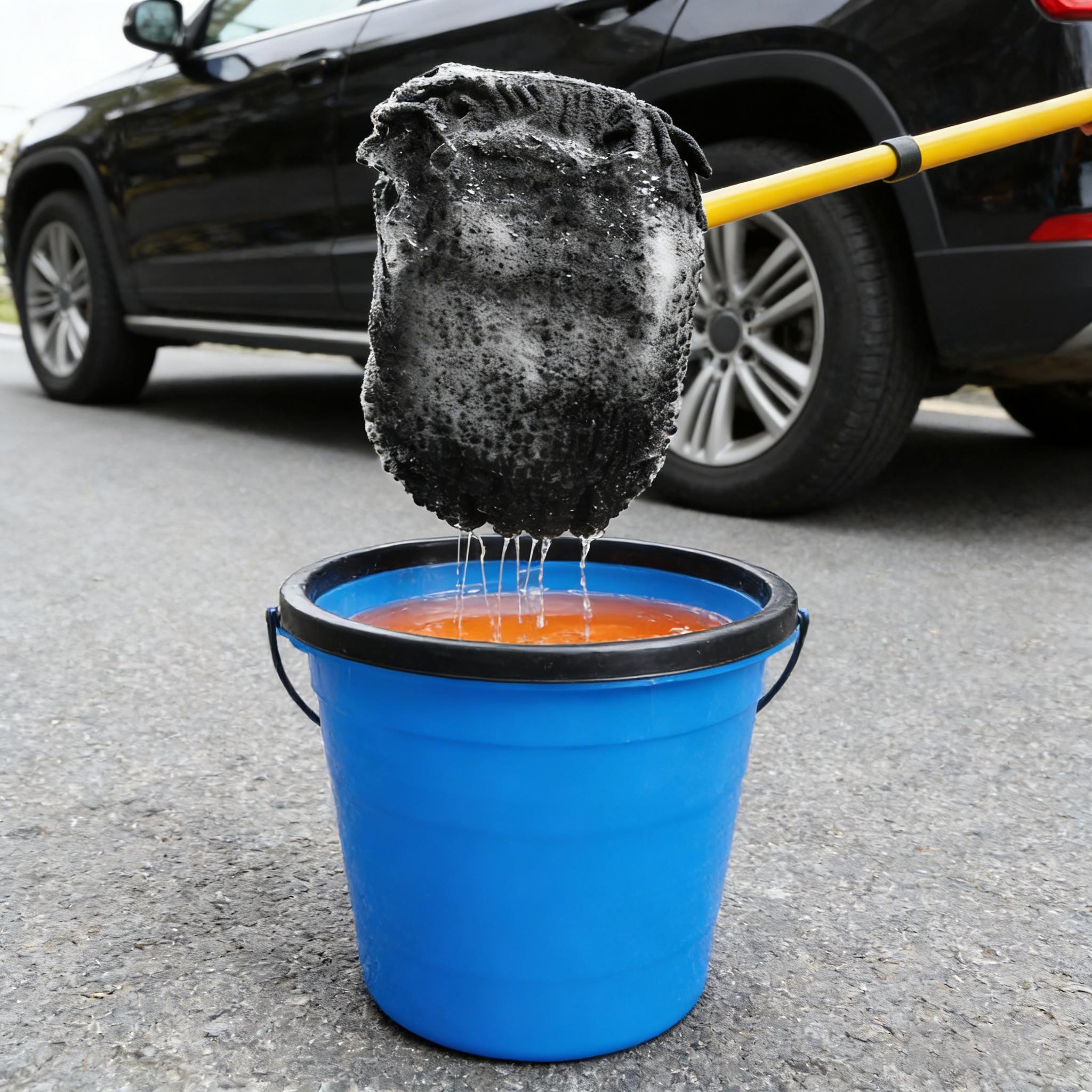 43" Extendable Car Wash Mop - 15° Ergonomic Long Handle for Waist ...