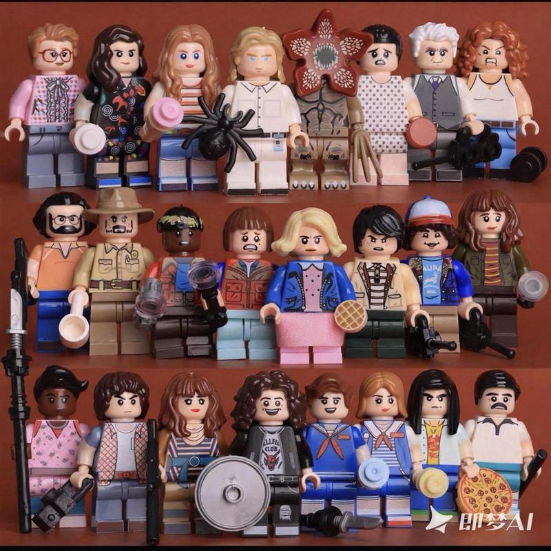 Stranger Thing Building Block Mini-Figure Set Demon Eleven TV Series ...
