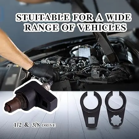 5-Piece Forged O2 Oxygen Sensor Socket & Thread Chaser Set – Automotive ...