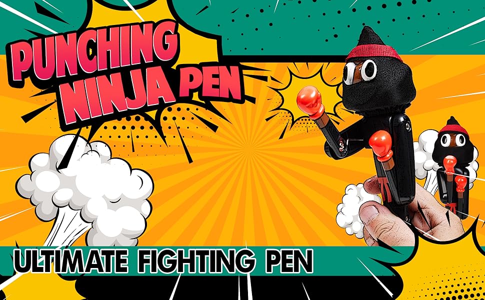 Farting Poop Pen with Punching Arms - Easter Basket Stuffers, Silly Gag ...