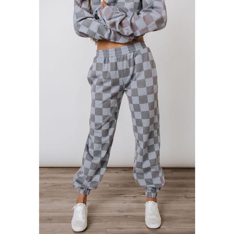 In The Moment Checkered Joggers - Checkered Lounge Pants - TikTok Shop