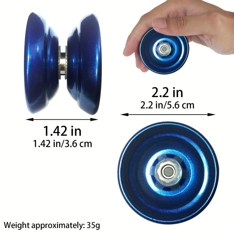 1pc High-Speed Metal Yo-Yo - Blue, Detachable DIY Design for Easy ...