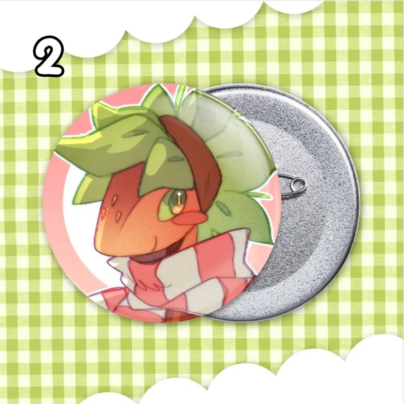 Dandy's world pin button: Astro/ Sprout/ Vee/ Shelly/ Cosmo/ Glisten ...