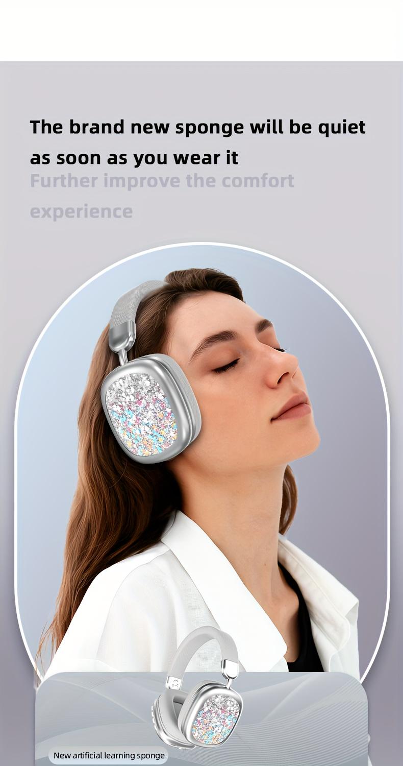 Wireless Headphones Foldable Dreamy Quicksand Design Bluetooth 5.3V Low ...