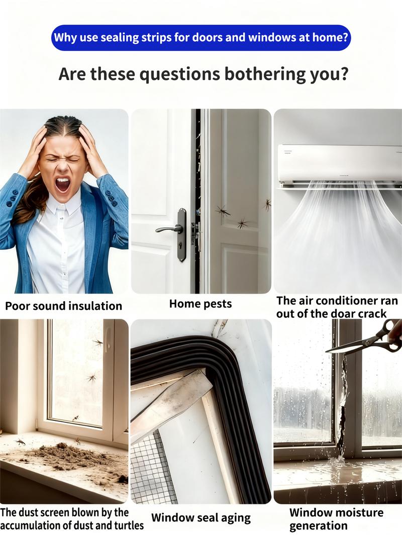 Weather Stripping Door Seal 25 MM/35MM/45 MM * 33FT Insulates ...