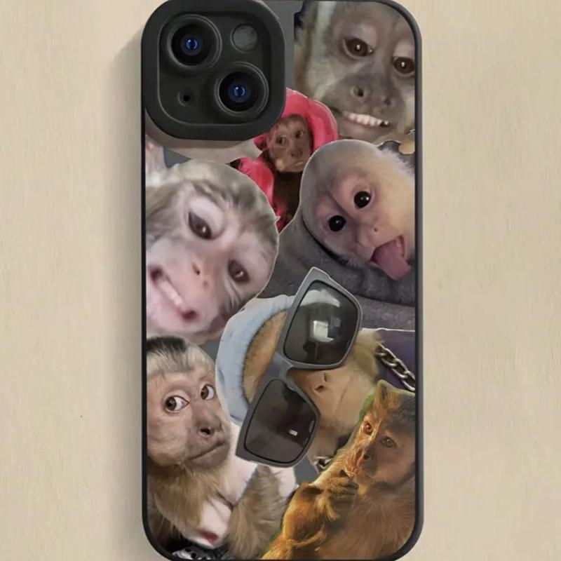 Creative Monkey Pattern Phone Case, Cute Phone Case, Decorative Phone ...