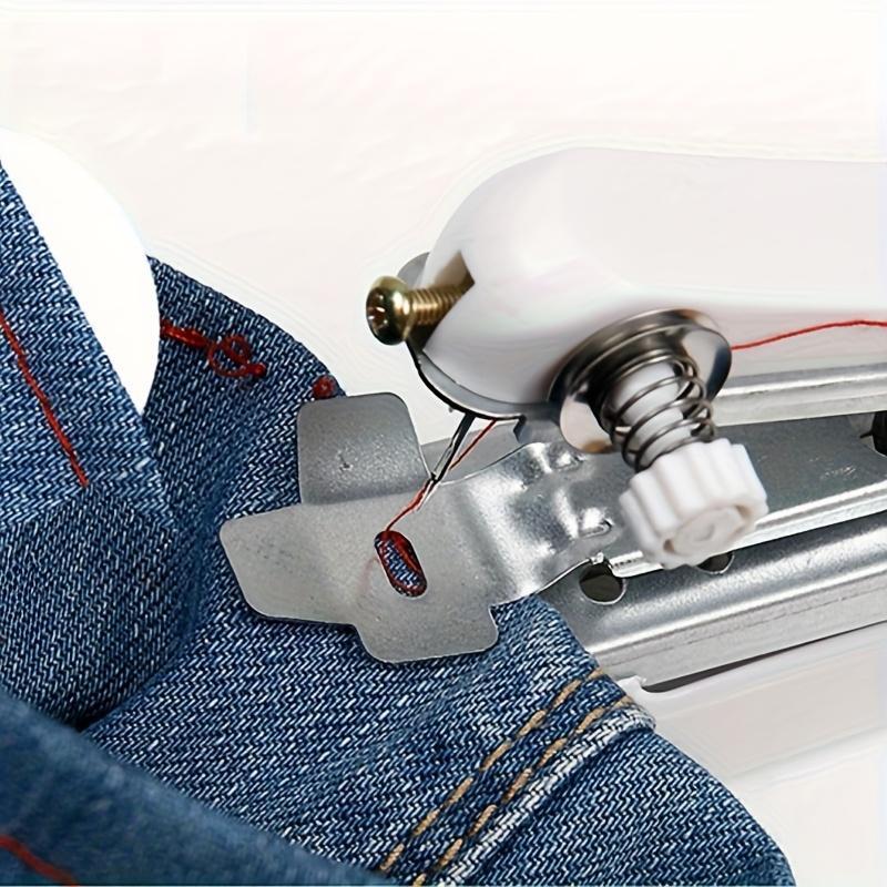 Portable Handheld Sewing Machine Set White Mini Sewing Machine with ...