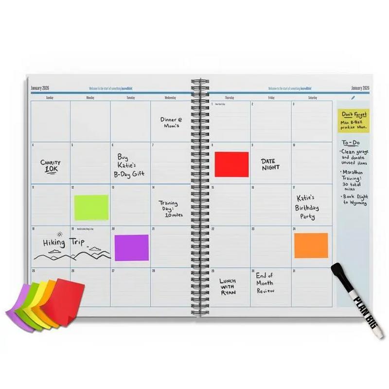 The Big Planner 2026 Edition Spiral Bound Daily Organizer for Enhanced ...