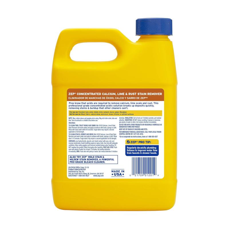 Calcium, Lime & Rust Stain Remover - 32 oz for Effective Cleaning ...
