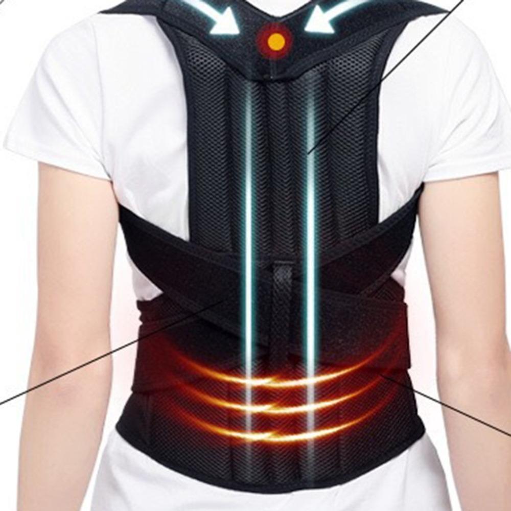 Adjustable Posture Corrector Low Back Support Shoulder Brace Belt for ...