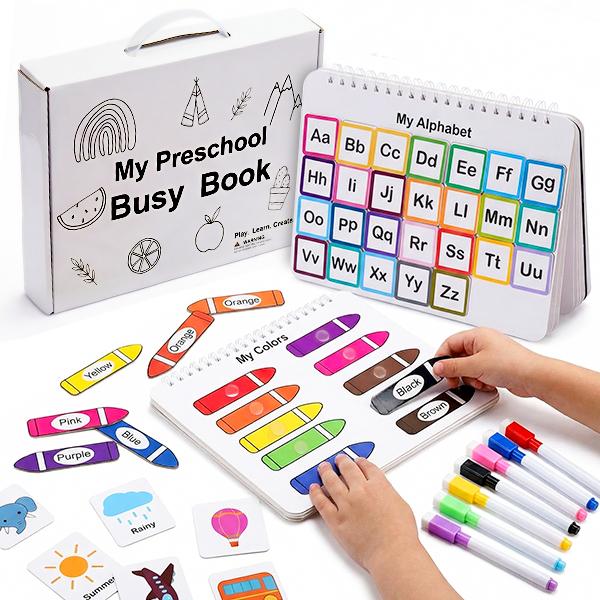Montessori Busy Book 30 Themes for Kids, Interactive Learning ...