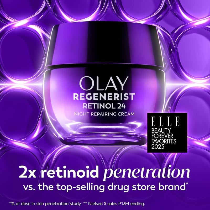 Olay Retinol24 Night Moisturizer - 24 Hour Hydration, Fine Lines ...