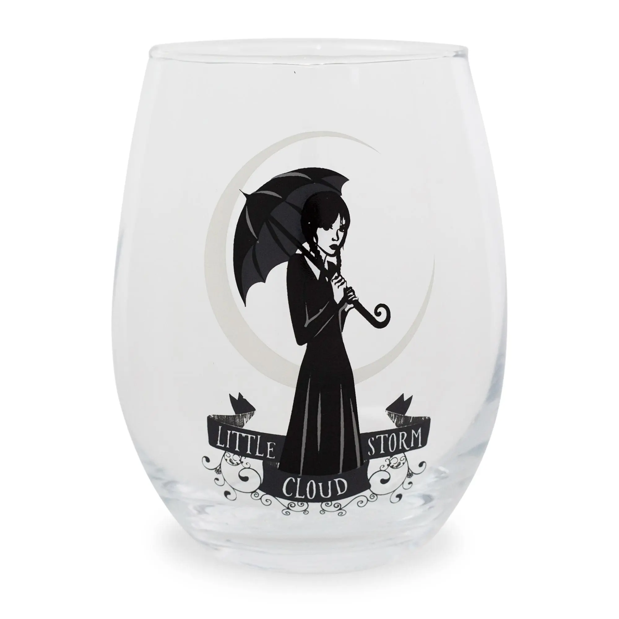 Addams Family Wednesday "Little Storm Cloud" Stemless Wine Glass | 20 ...