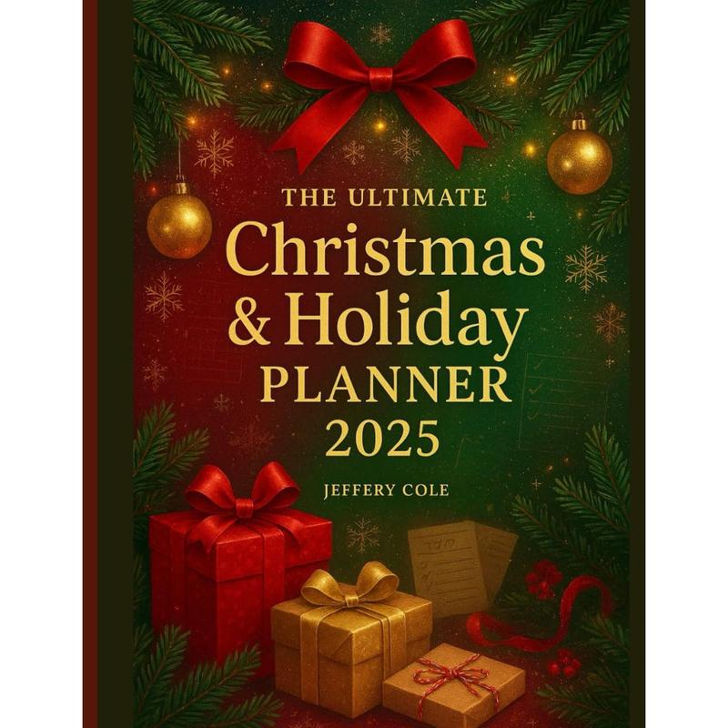 The Ultimate Christmas & Holiday Planner 2025: 120-Page Guided Workbook ...