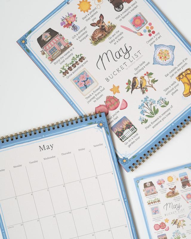 Brooklyn Swenson 2026 Bucket List Calendar Spiral Bound Art Planner ...