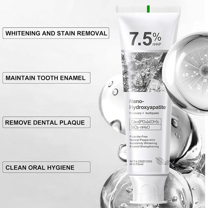 7.5% Nano Hydroxyapatite Toothpaste Helps Remineralize, Protects Enamel ...
