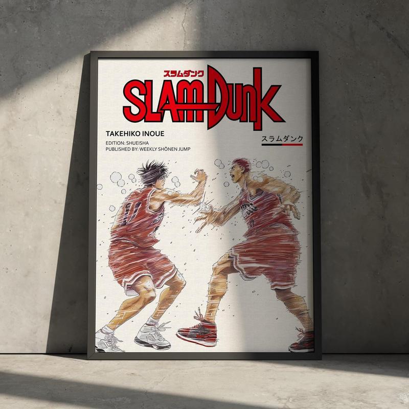 Slam Dunk Anime Poster, Sakuragi Hanamichi Manga Art Print, The First ...