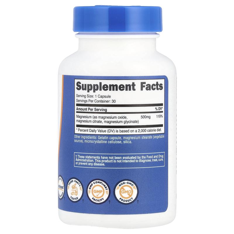 Nutricost Magnesium Complex, 500 mg, 30 Capsules