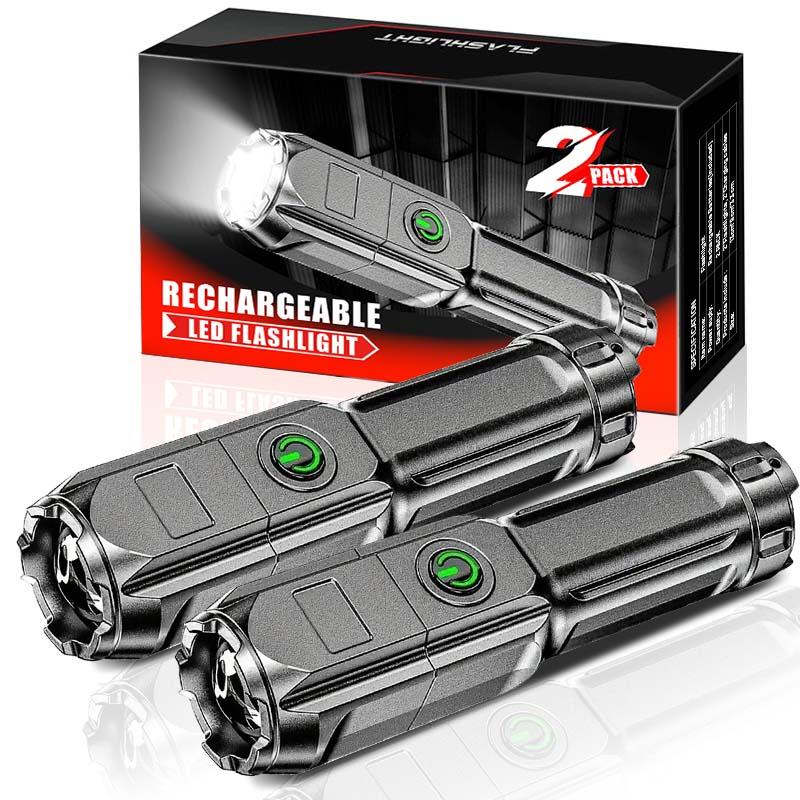 USB Rechargeable Flashlight, Bright Mini Zoomable Flashlight - TikTok Shop