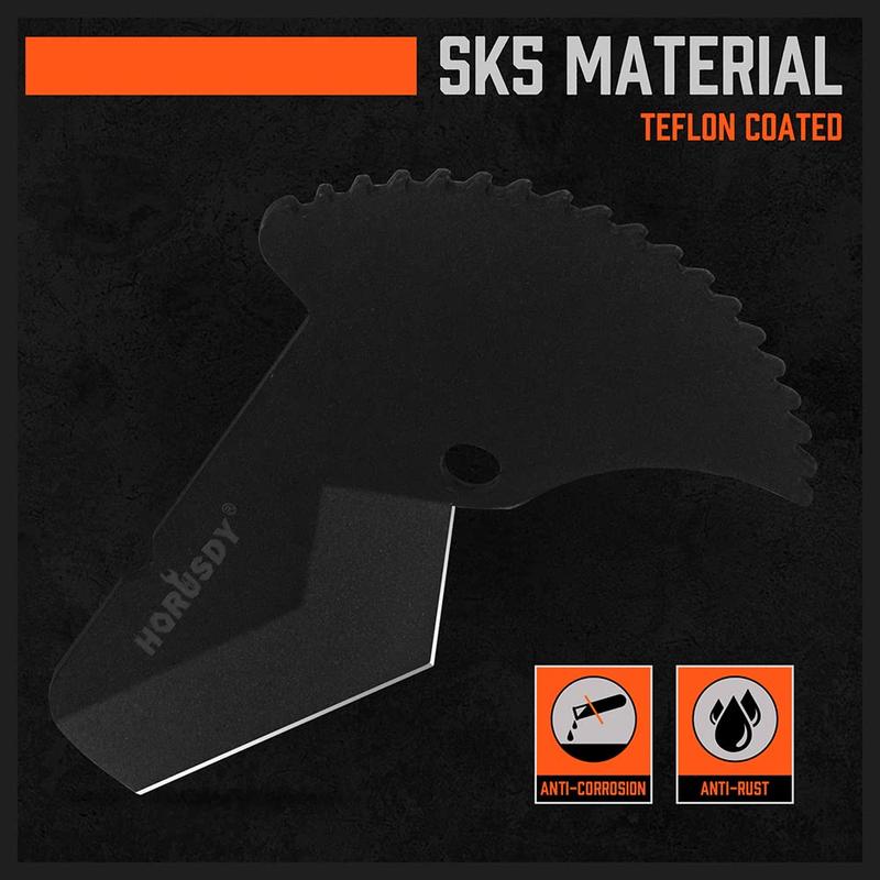 HORUSDY 2-1/2" Ratchet PVC Pipe Cutter for PEX,PVC,PPR and Plastic ...