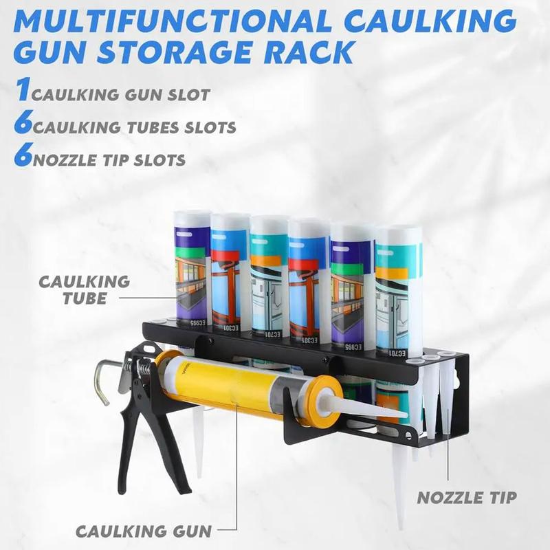 Caulk Tube Holder Space Saving Powder Coating Wall Mounted Sealant ...