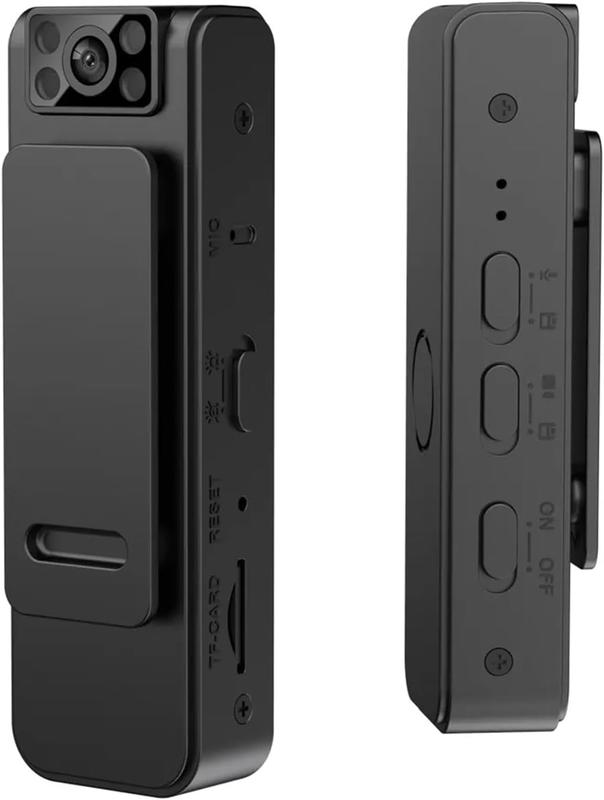 Mini Portable 1080P HD Body Camera with Clip & 180° Rotating Lens ...