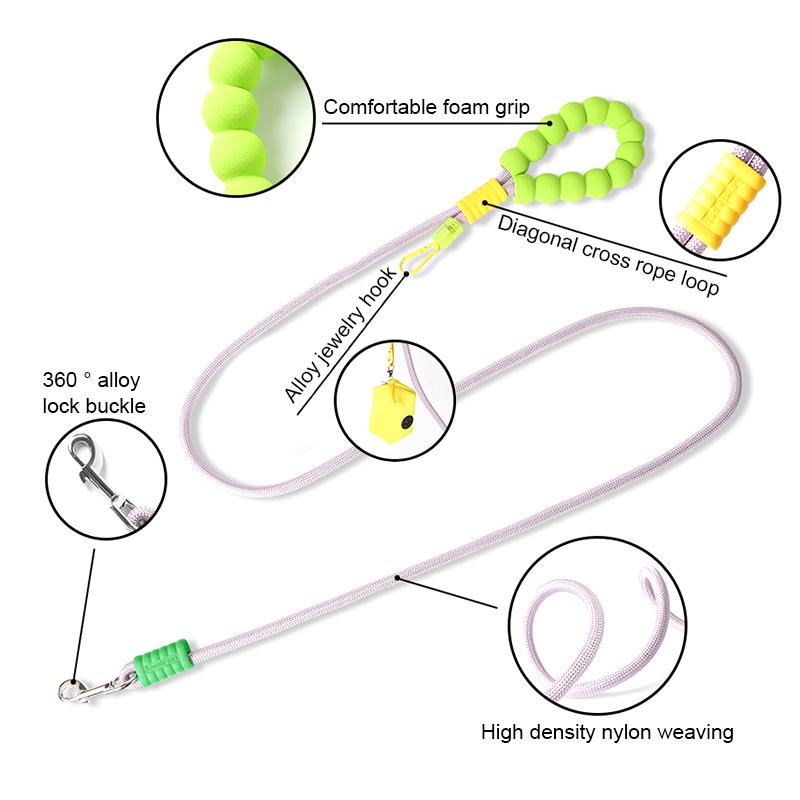 SmartWell Hands Free Dog Leash Comfortable Bubble Grip For Walking And ...