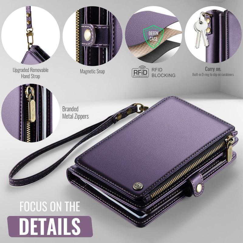 Maggie Bag Purple Compact Classic Wallet for Women & Men Cowhide ...