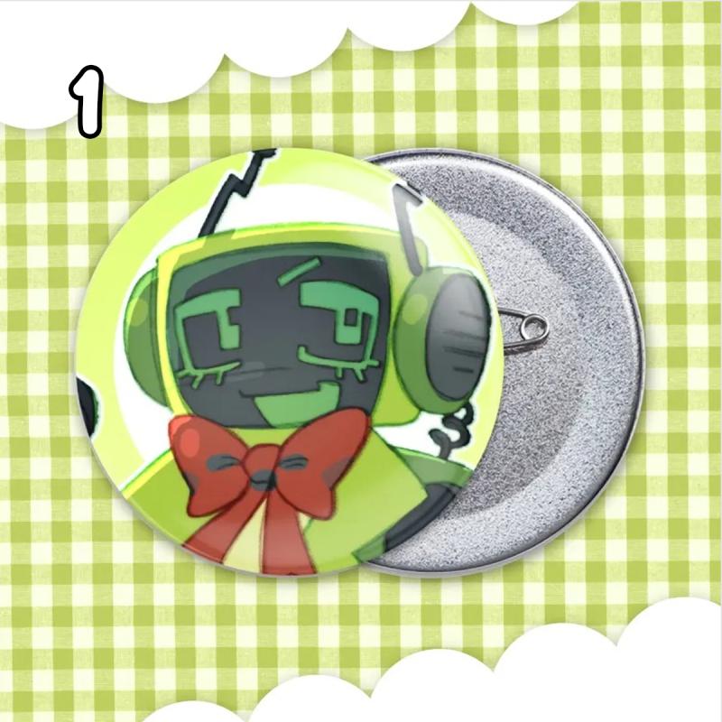 Dandy's world pin button: Astro/ Sprout/ Vee/ Shelly/ Cosmo/ Glisten ...