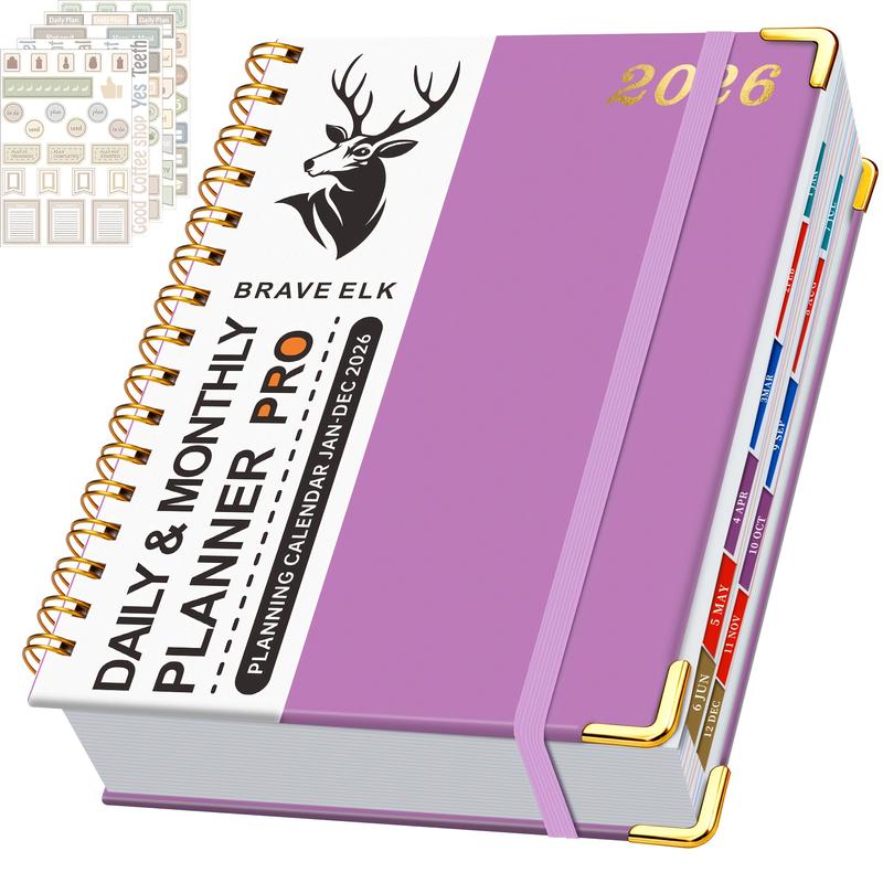 2026 Planner, Hardcover Calendar Planner Weekly and Monthly, Jan 2026 ...