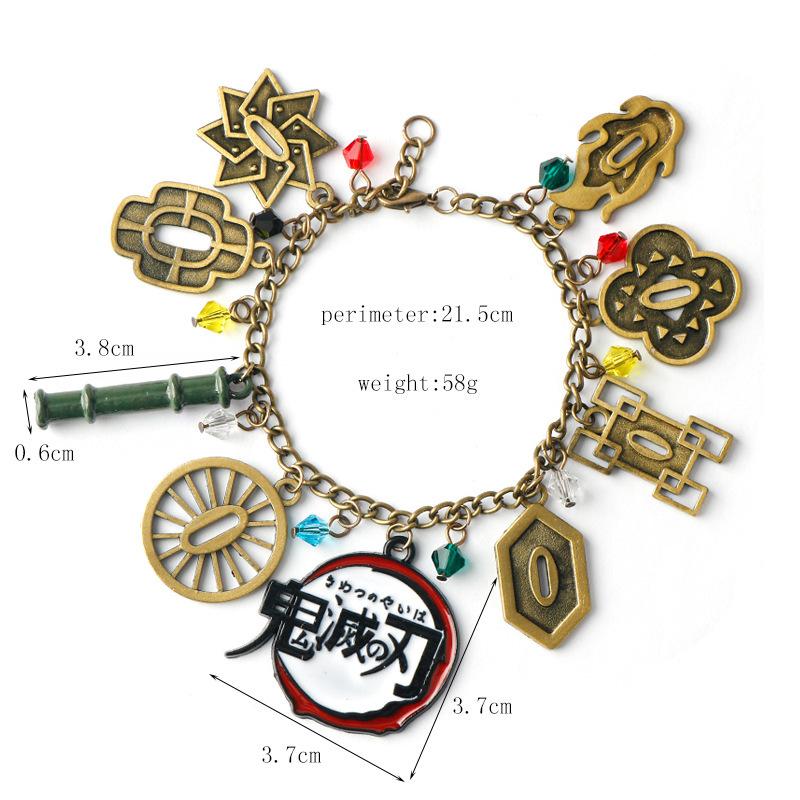 Demon Slayer Bamboo Bracelet | Handcrafted Anime Jewelry | Unique ...