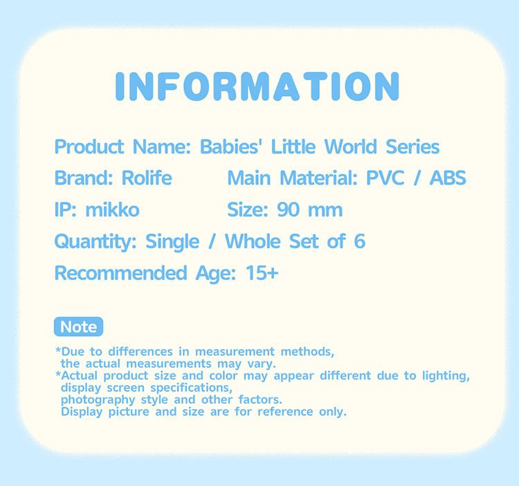 Rolife Mikko Babies' Little World Surprise Figure Doll MAXX, 1PC Random ...