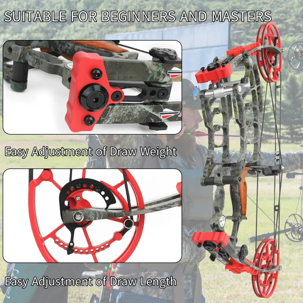 1 set Compound Bow Set Adjustable Pull Pounds 30-70lbs Strong and ...