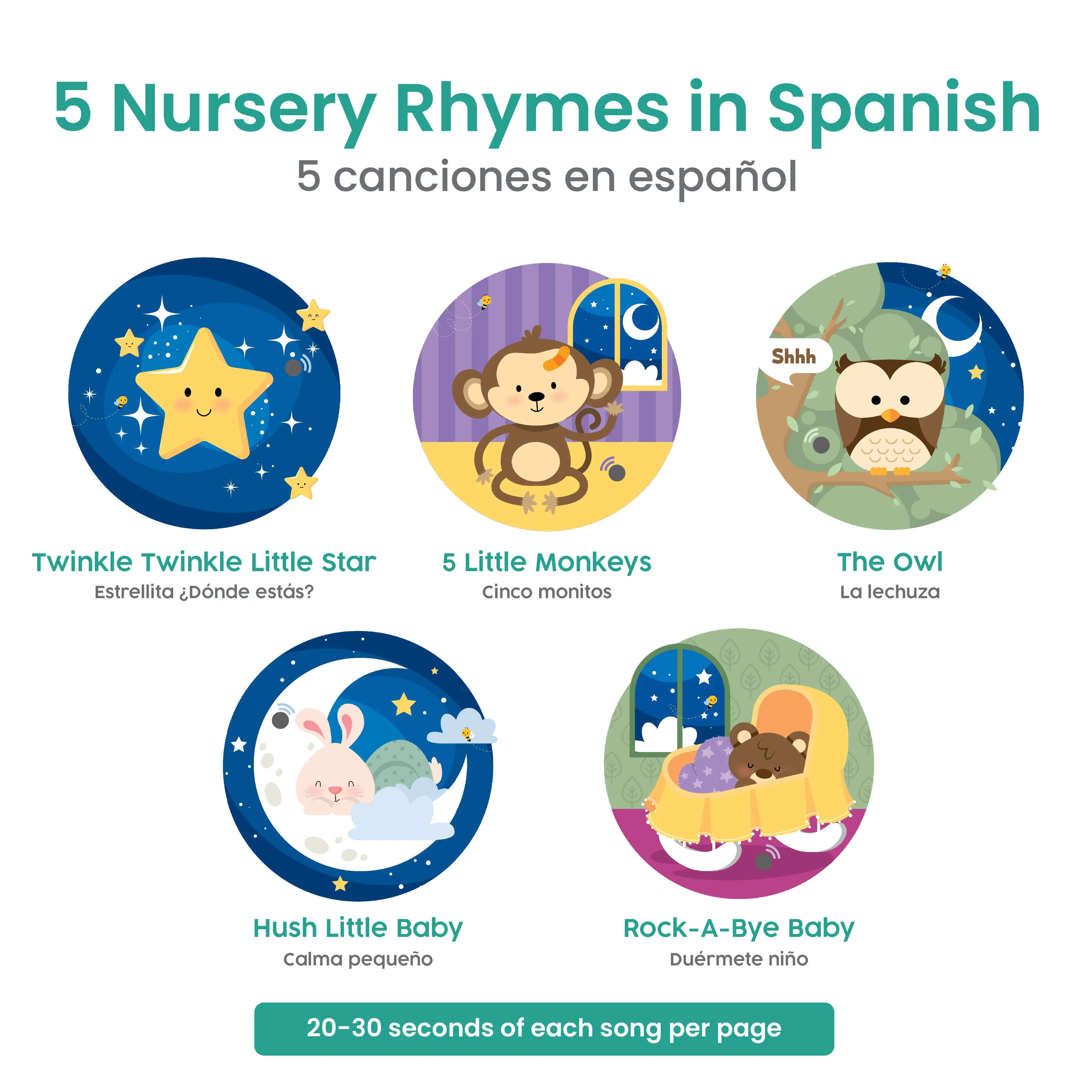 Spanish Nursery Rhymes Bundle - TikTok Shop