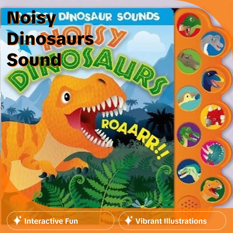 Noisy Dinosaurs Sound Book (with 10 Cool Dinosaur Sounds) - TikTok Shop