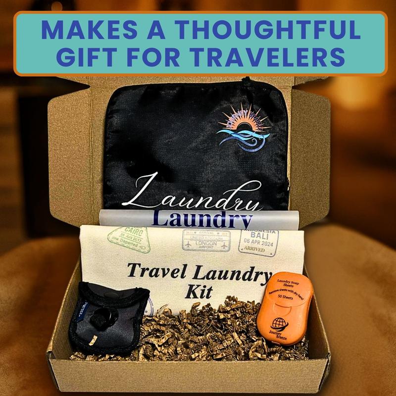 Travel Laundry Detergent Sheets Gift Set – Hand-Wash Detergent Sheets ...