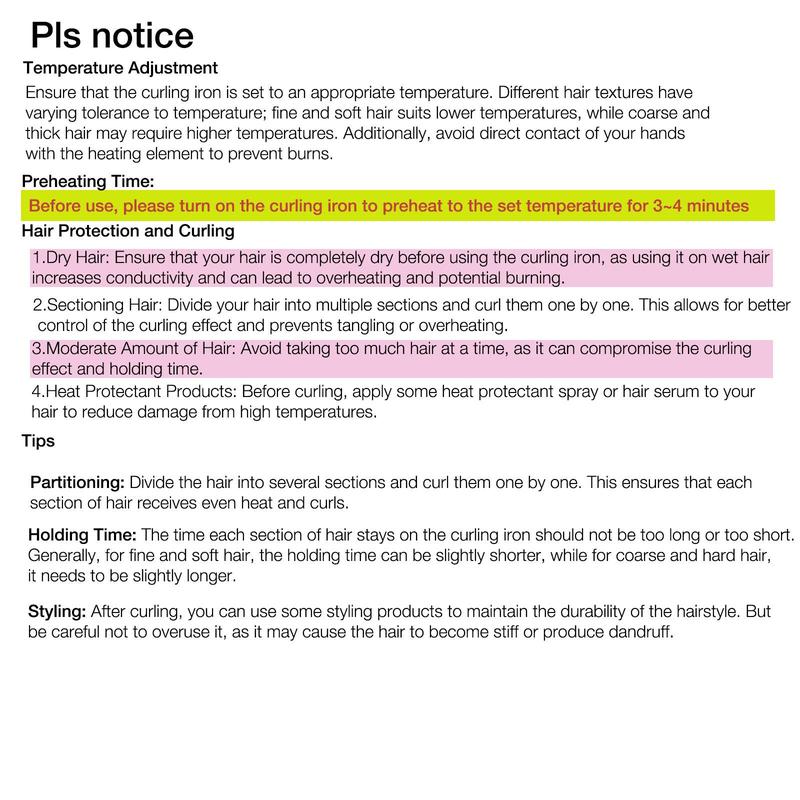 Automatic Negative Ion Hair Curler - 28mm, 4 Temperature Modes ...