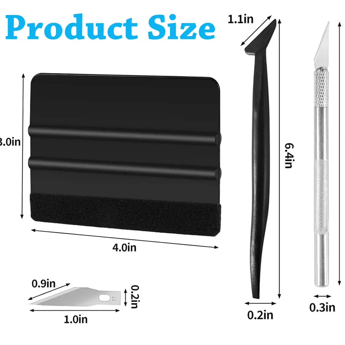 Car Window Film Tinting Tools, Auto Vinyl Wrap Installation Kit, Precut ...