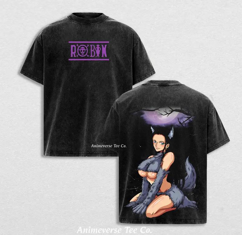 Devil Child Nico Robin T-Shirt - One Piece Anime Graphic Tee Acid ...