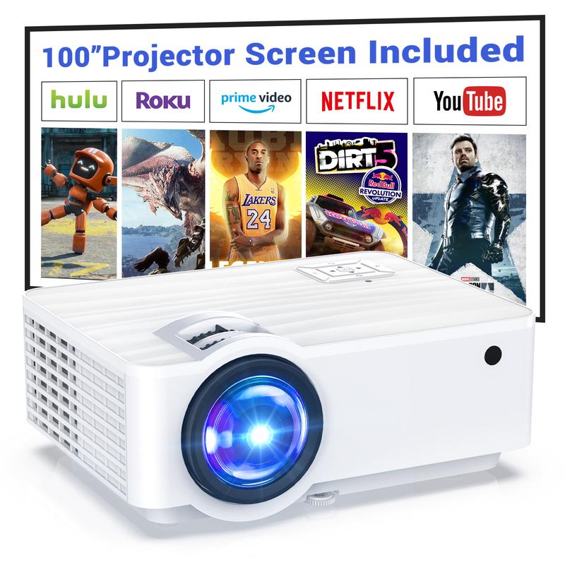 GROVIEW Mini Projector, 1080P HD, Portable Movie Projector with ...