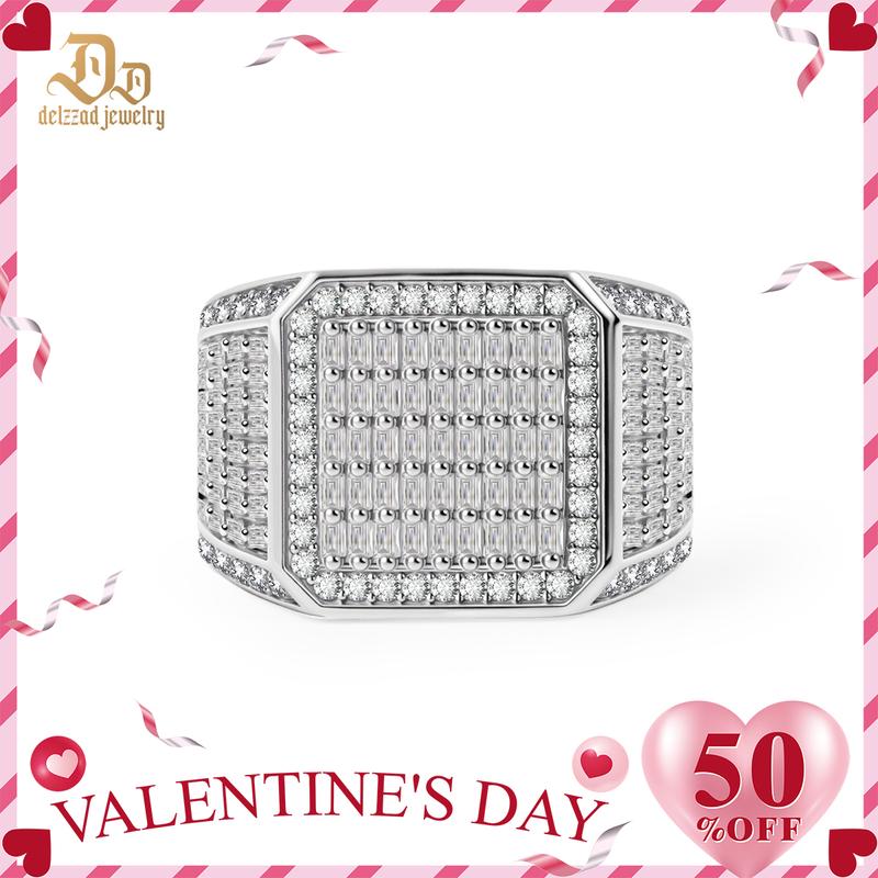 Delzzad 1.8ct Empire Glace Ring VVS Synthetic Moissanite Ring Jewelry ...