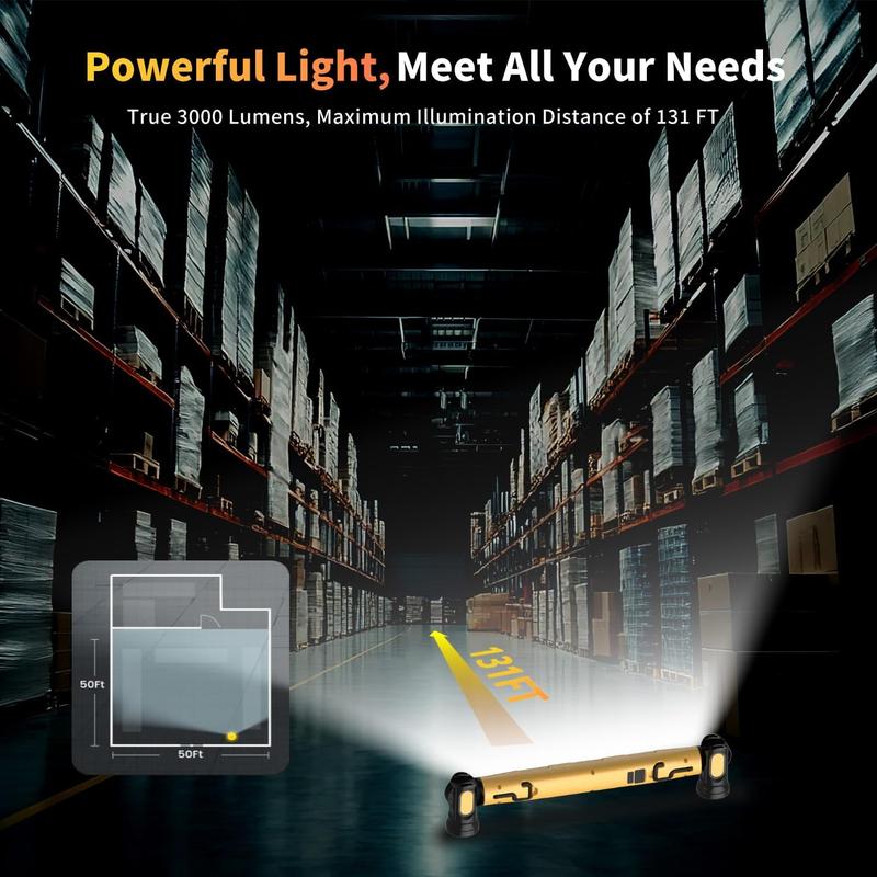 2026 Under Hood Work Light Bar, 3000LM LED Magnetic Light Bar with ...