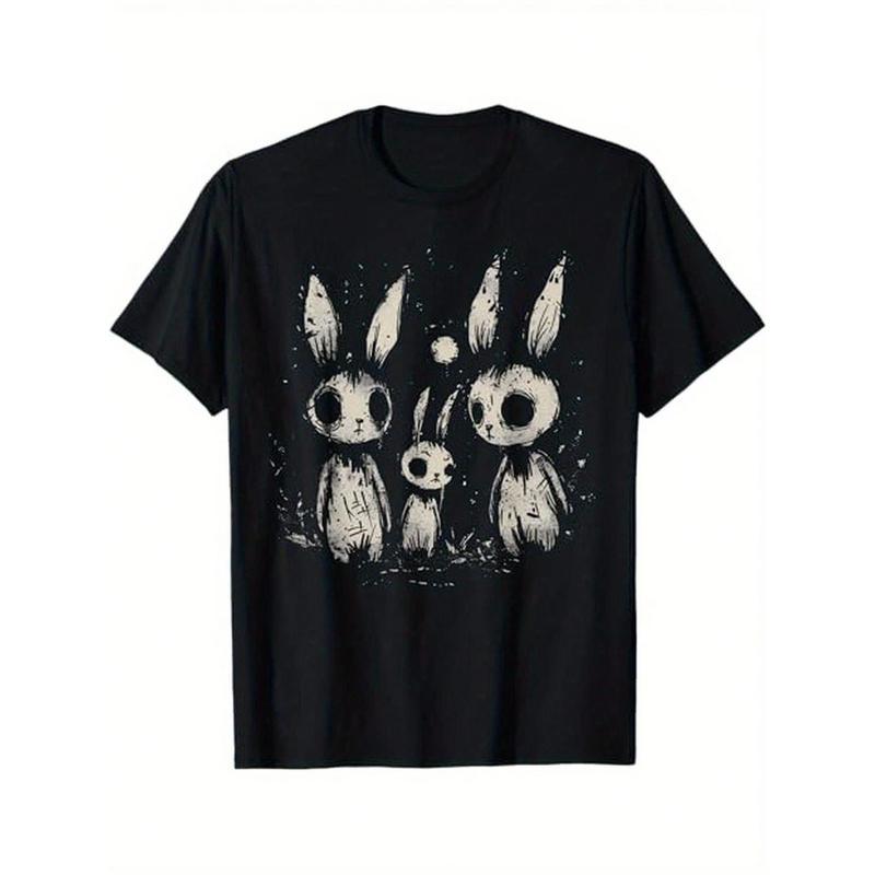 Creepy Cute Bunny Rabbits Horror Goth Grunge Alt Aesthetic Themed T ...