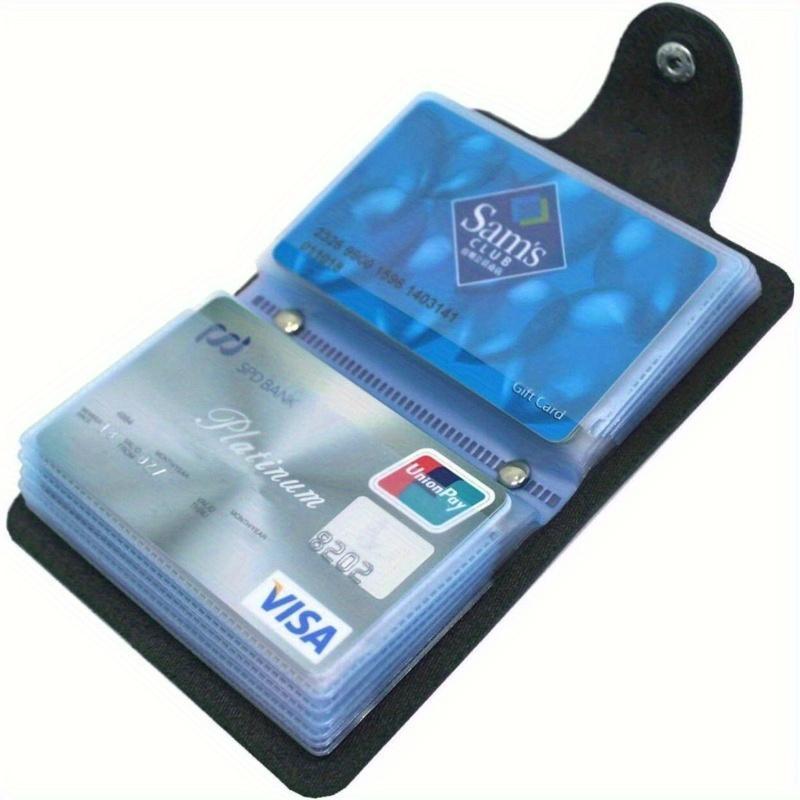 Waterproof Card Case Wallet with 24 Clear Slots, 1 Count Casual ...