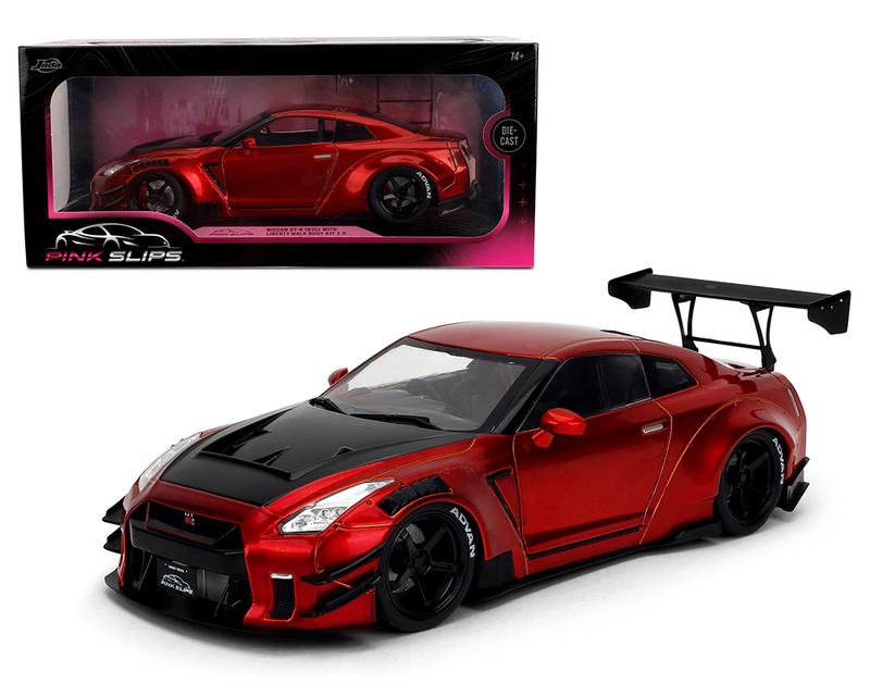 1:18 Nissan GT-R (R35) Liberty Walk Body Kit 2.0 – Candy Red with ...
